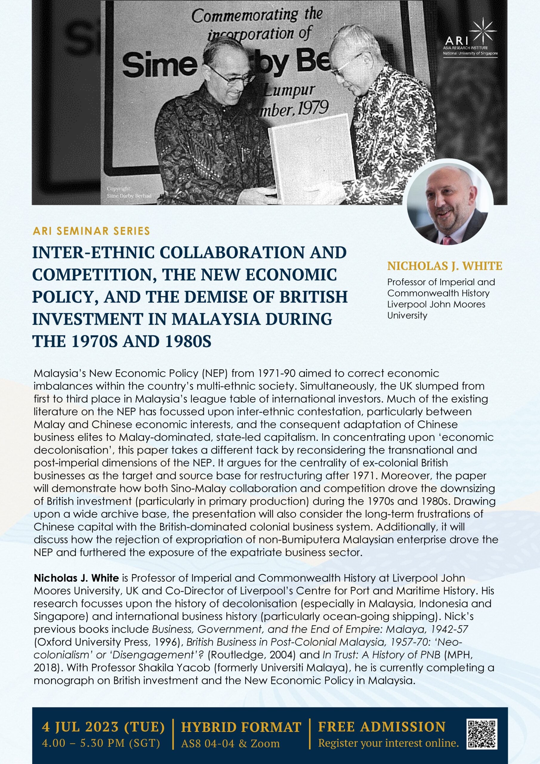 MALAYSIA STUDY GROUP – Inter-ethnic Collaboration and Competition, the ...