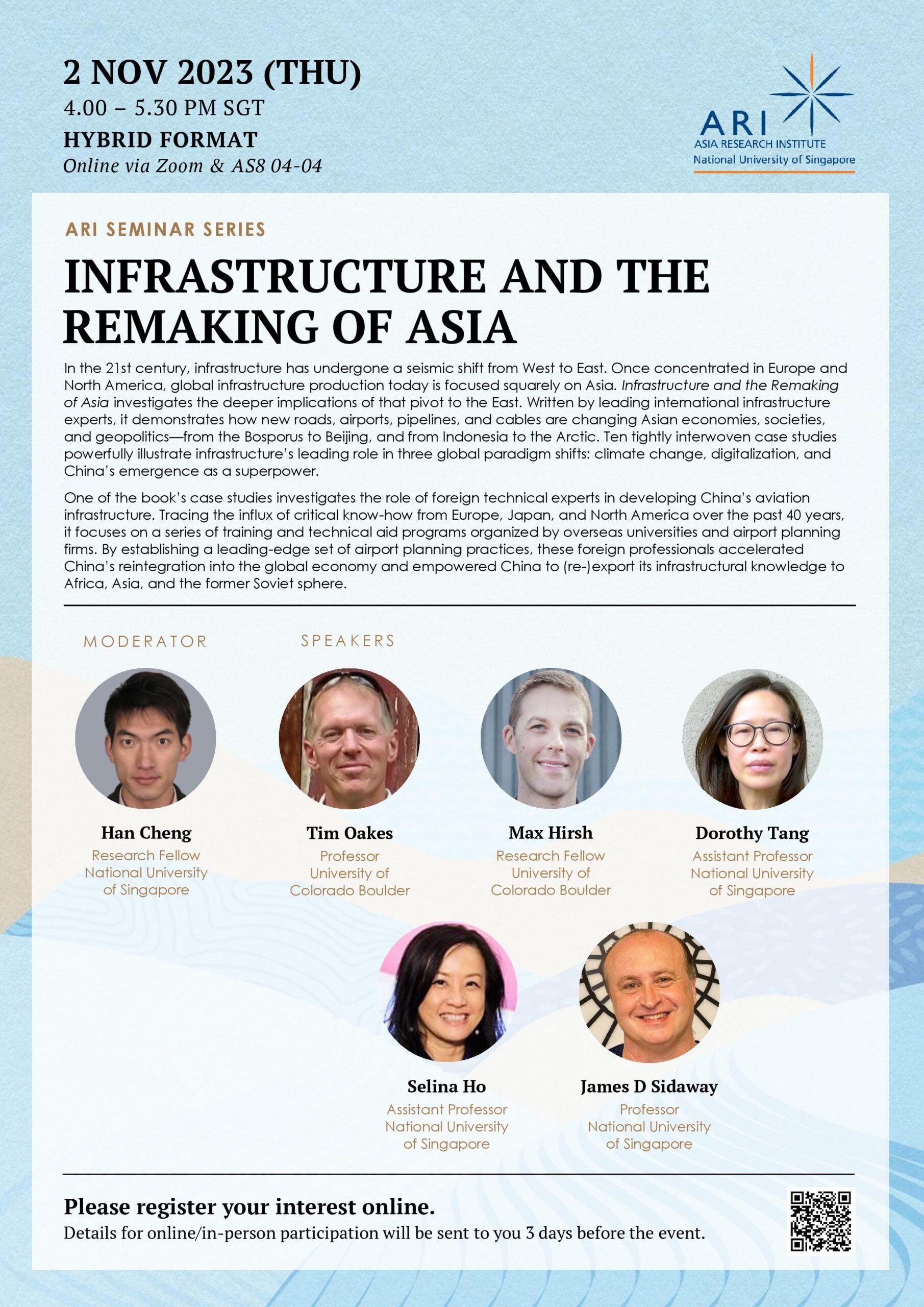 Infrastructure and the Remaking of Asia » Asia Research Institute, NUS